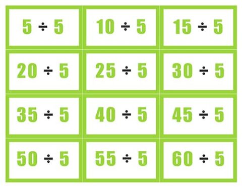 Division Flashcards - Superstar Worksheets