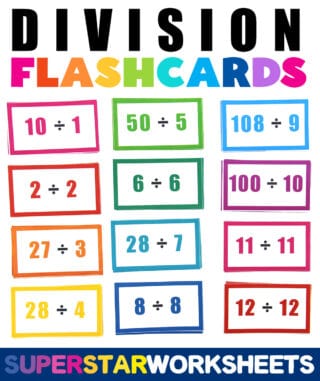 Division Worksheets - Superstar Worksheets