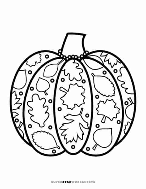 Pumpkin Coloring Pages (Free Printables) - Superstar Worksheets