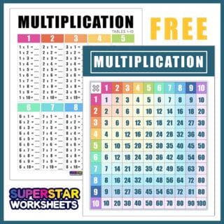 Math Worksheets - Superstar Worksheets