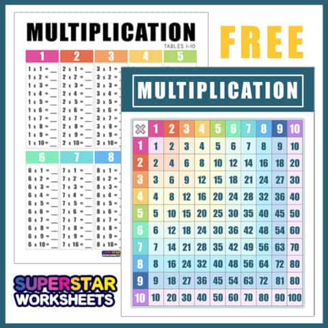 Math Worksheets - Superstar Worksheets