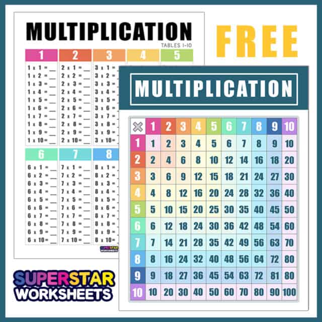 Math Worksheets - Superstar Worksheets