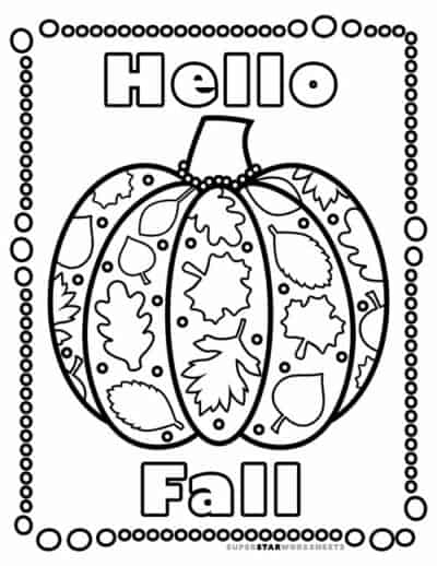 Pumpkin Coloring Pages (Free Printables) - Superstar Worksheets
