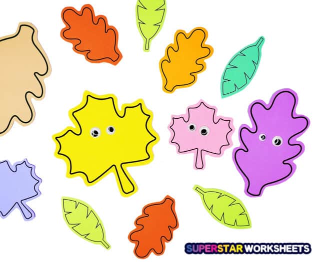 Leaf Template (Free Printables) - Superstar Worksheets