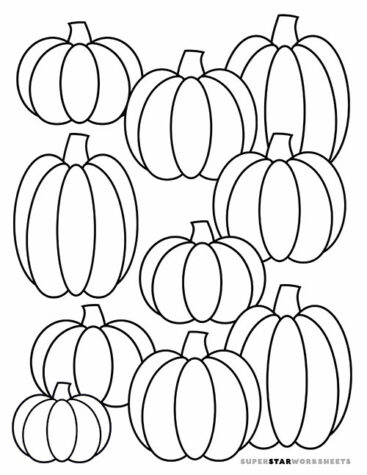 Pumpkin Coloring Pages (Free Printables) - Superstar Worksheets