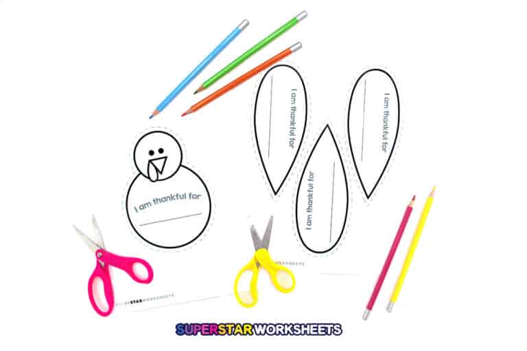 Turkey Templates (Free Printables) - Superstar Worksheets