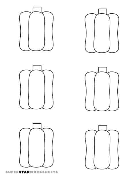 Pumpkin Template (Free Printables) - Superstar Worksheets
