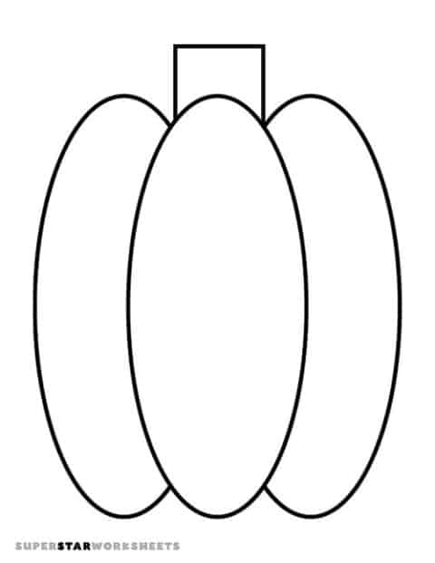 Pumpkin Template (Free Printables) - Superstar Worksheets