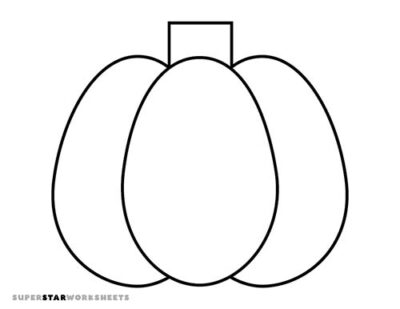 Pumpkin Template - Superstar Worksheets