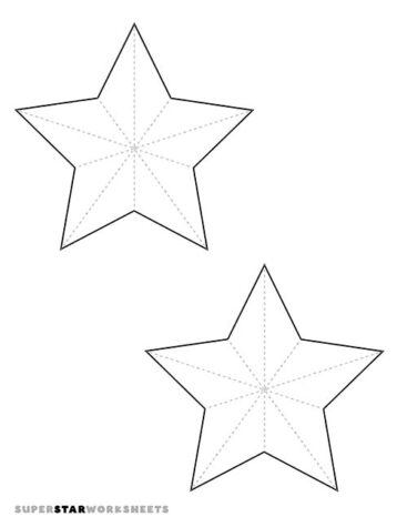 Star Template (Free Printables) - Superstar Worksheets