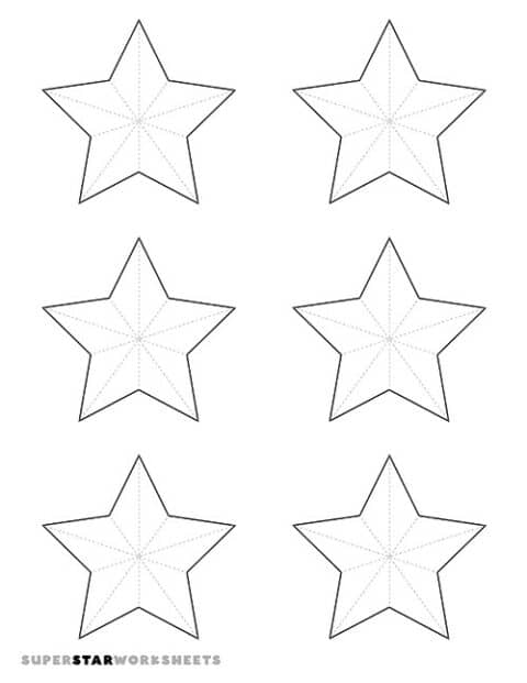 Star Template (Free Printables) - Superstar Worksheets