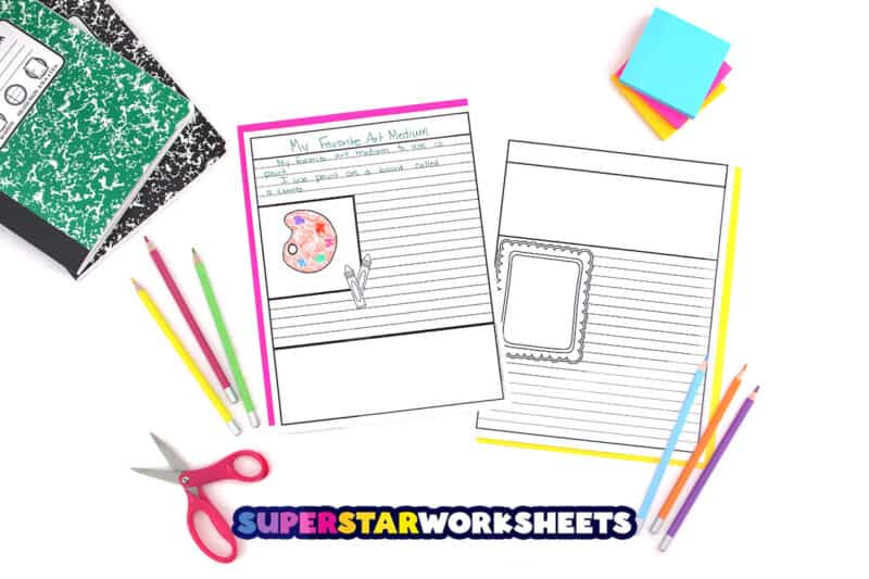 Blank Notebooking Pages - Superstar Worksheets