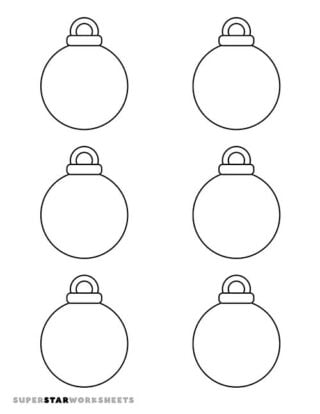 Christmas Ornament Template (Free Printables) - Superstar Worksheets