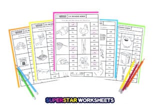 CVC Worksheets - Superstar Worksheets