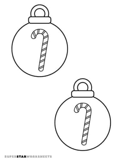 Christmas Ornament Template (Free Printables) - Superstar Worksheets