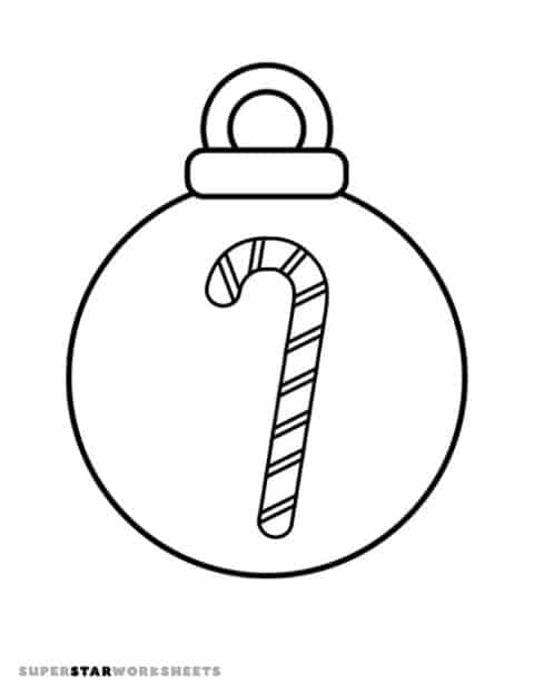 Christmas Ornament Template (Free Printables) - Superstar Worksheets