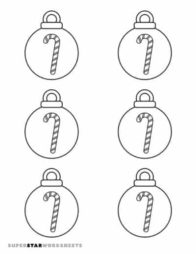 Christmas Ornament Template (Free Printables) - Superstar Worksheets