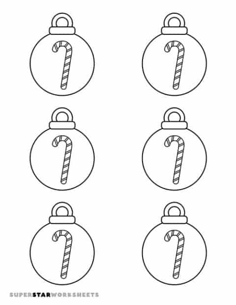 Christmas Ornament Template (Free Printables) - Superstar Worksheets