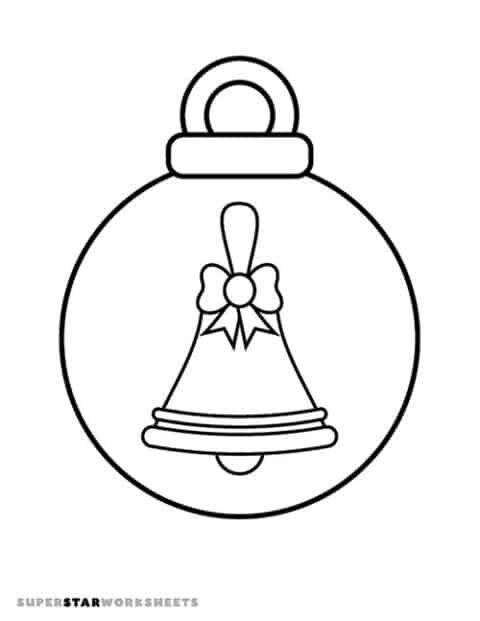 Christmas Ornament Template (Free Printables) - Superstar Worksheets