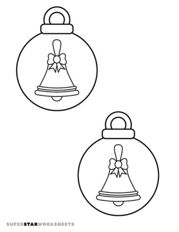 Christmas Ornament Template (Free Printables) - Superstar Worksheets