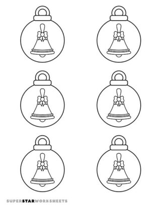 Christmas Ornament Template (Free Printables) - Superstar Worksheets