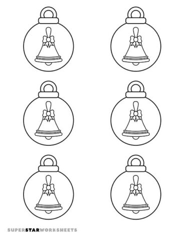 Christmas Ornament Template (Free Printables) - Superstar Worksheets
