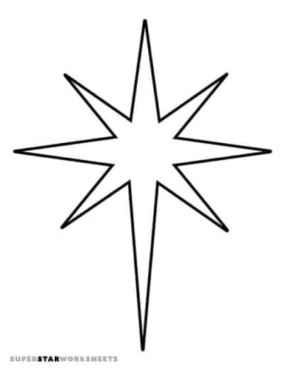 Star Template (Free Printables) - Superstar Worksheets