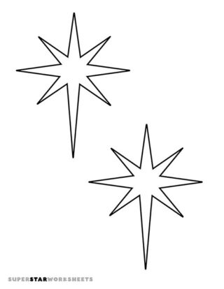 Star Template (Free Printables) - Superstar Worksheets