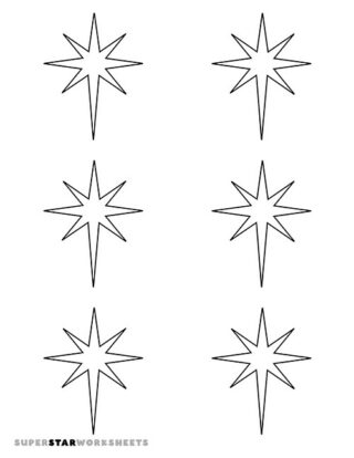 Star Template (Free Printables) - Superstar Worksheets
