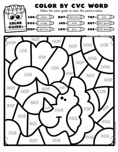 CVC Worksheets - Superstar Worksheets