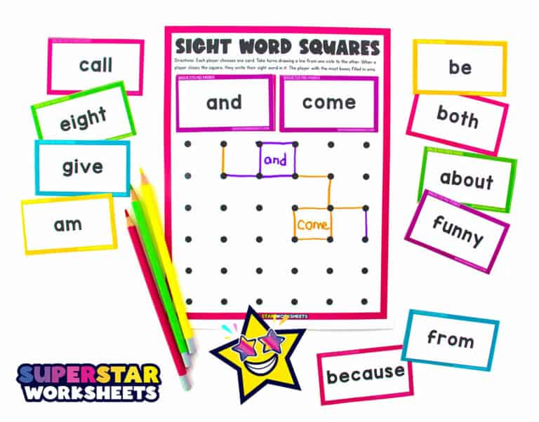 Sight Word Games - Superstar Worksheets