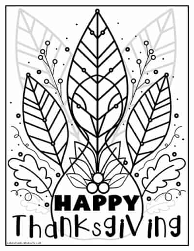 Thanksgiving Coloring Pages (Free Printables) - Superstar Worksheets