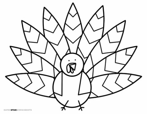 Turkey Coloring Pages (Free Printables) - Superstar Worksheets
