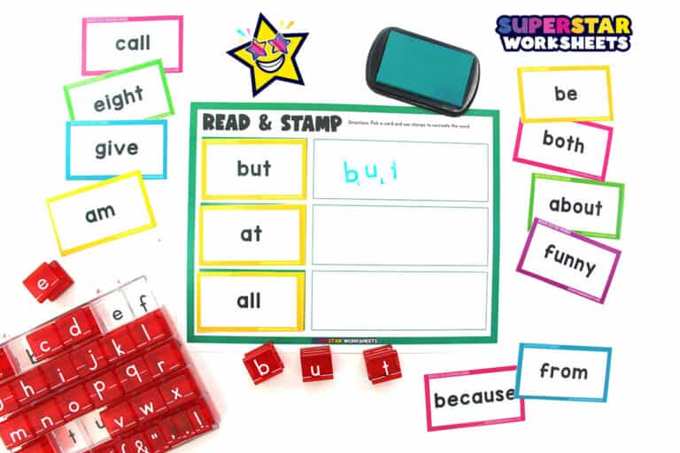 Sight Word Games - Superstar Worksheets