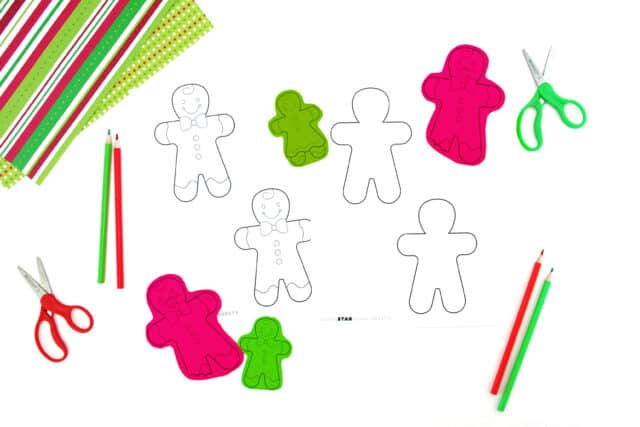 Gingerbread Man Template - Superstar Worksheets