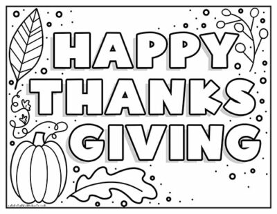 Thanksgiving Coloring Pages (Free Printables) - Superstar Worksheets