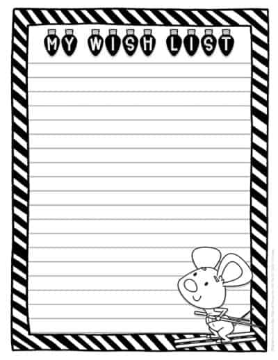 Christmas List Template (Free Printables) - Superstar Worksheets