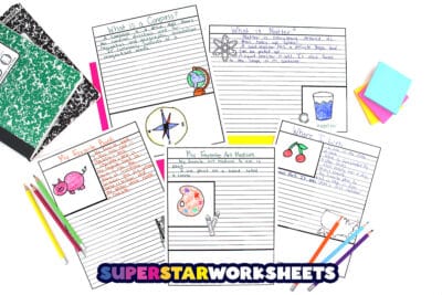 Blank Notebooking Pages - Superstar Worksheets