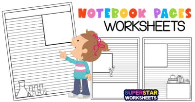 Blank Notebooking Pages - Superstar Worksheets