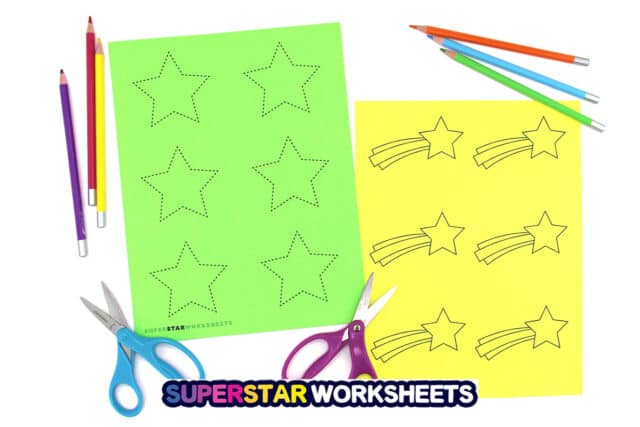Star Template (Free Printables) - Superstar Worksheets