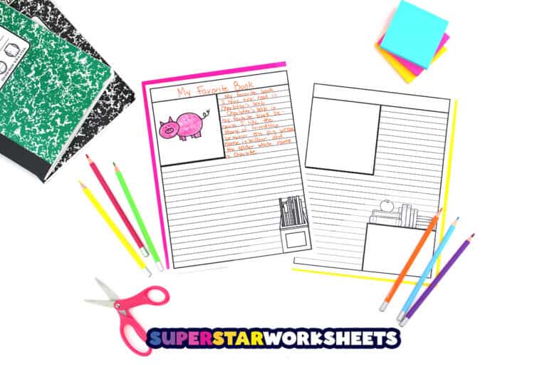 Blank Notebooking Pages - Superstar Worksheets