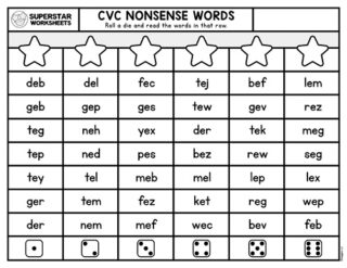 CVC Worksheets - Superstar Worksheets