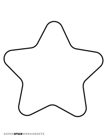 Star Template (Free Printables) - Superstar Worksheets
