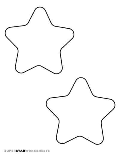 Star Template (Free Printables) - Superstar Worksheets