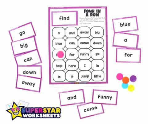 Sight Word Games - Superstar Worksheets