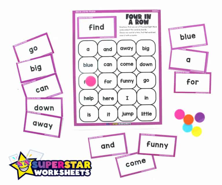 Sight Word Games - Superstar Worksheets