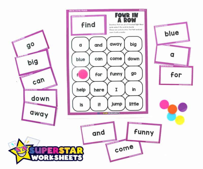 Sight Word Games - Superstar Worksheets