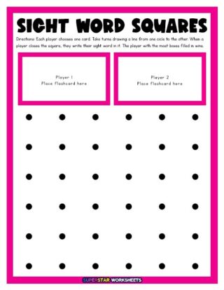 Sight Word Games - Superstar Worksheets
