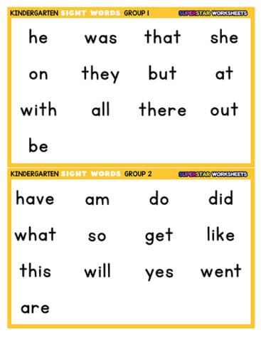 Sight Word Assessments - Superstar Worksheets