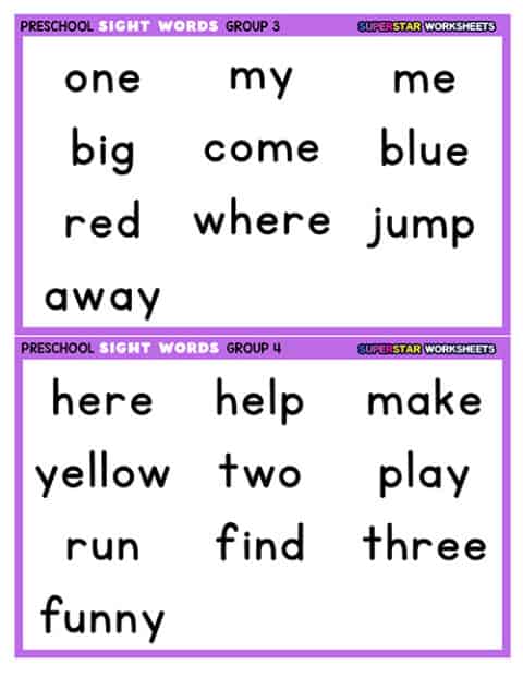 Sight Word Assessments - Superstar Worksheets